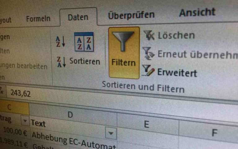So gehts: Daten filtern mit Excel | Tippscout.de