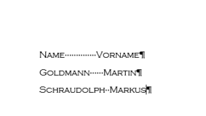 Word Tabulator: Tabstopps richtig nutzen und Abstände einstellen