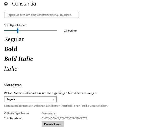 Windows: Schriftarten anzeigen - welche Fonts sind installiert?