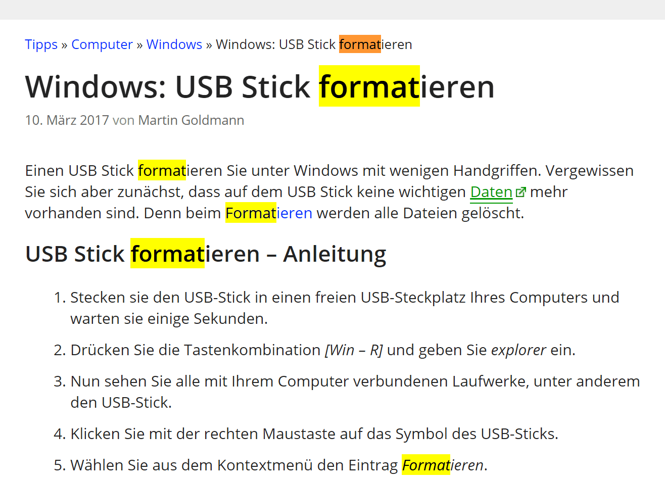 Webseite durchsuchen - so geht's mit Explorer, Firefox, Chrome, Safari ...