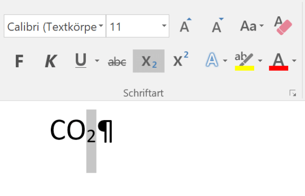Word: Zahlen Tiefstellen – Tiefgestellte Zahlen in Word schreiben – YNMFZ