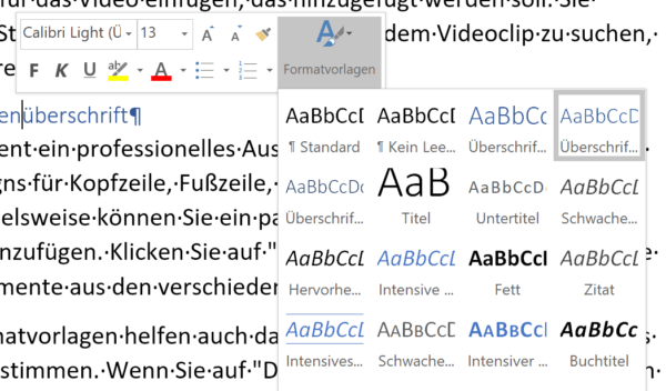 Word: Text formatieren - Grundlagen zur Zeichen- und Absatzformatierung