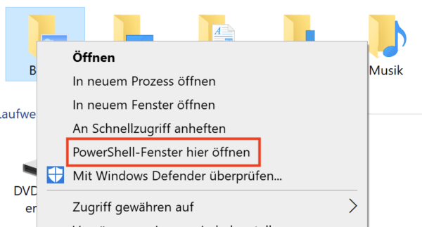 Eingabeaufforderung aus Ordner starten - so geht's in Windows